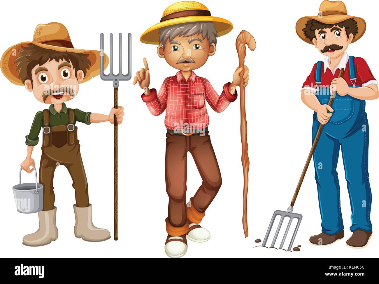 Group Of Farmers Clipart
