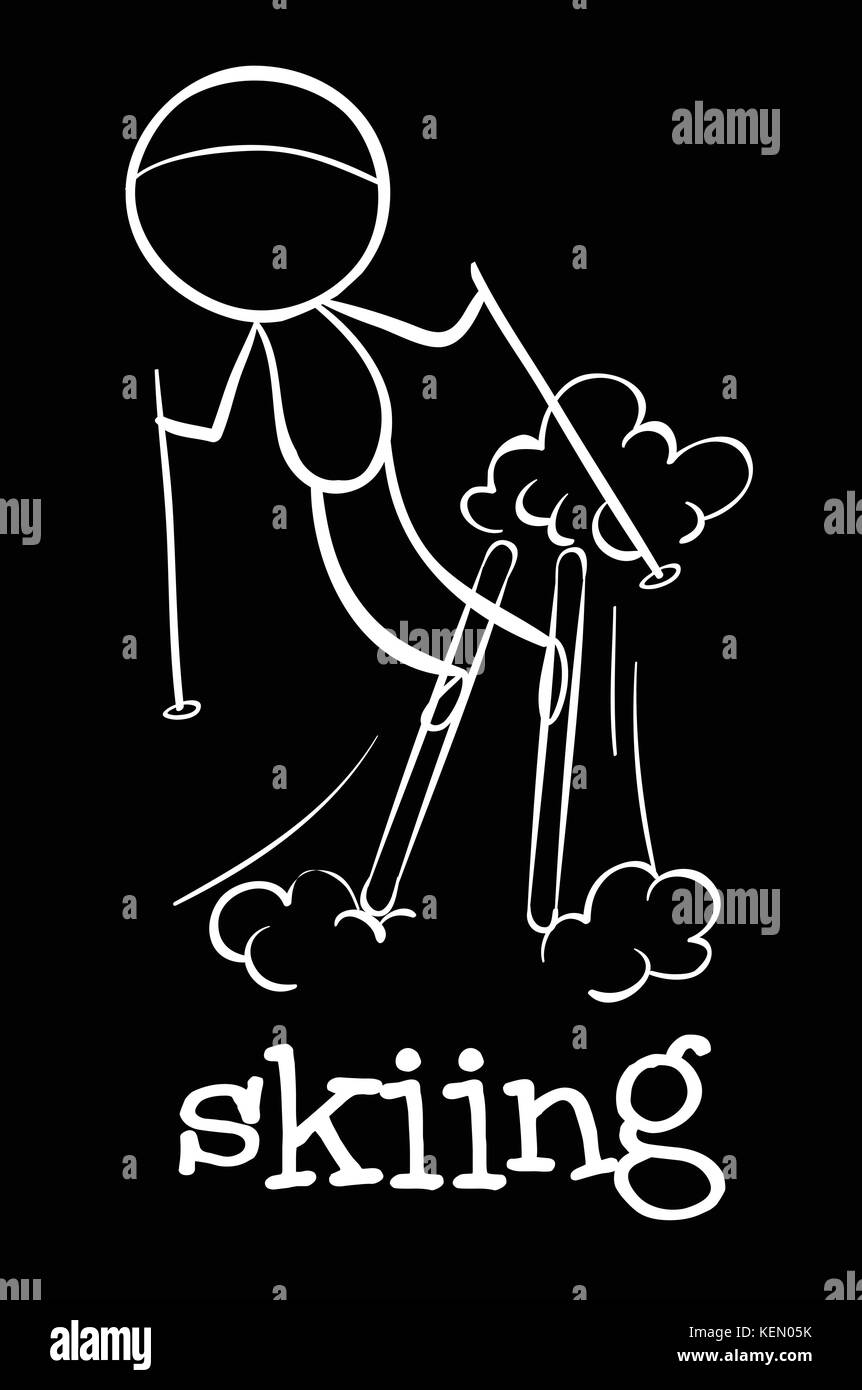 Skiing slopes Stock Vector Images - Alamy