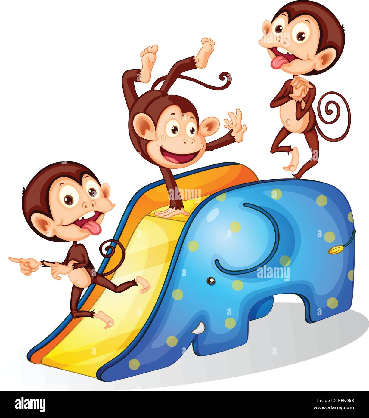 Furry monkeys Stock Vector Images - Alamy