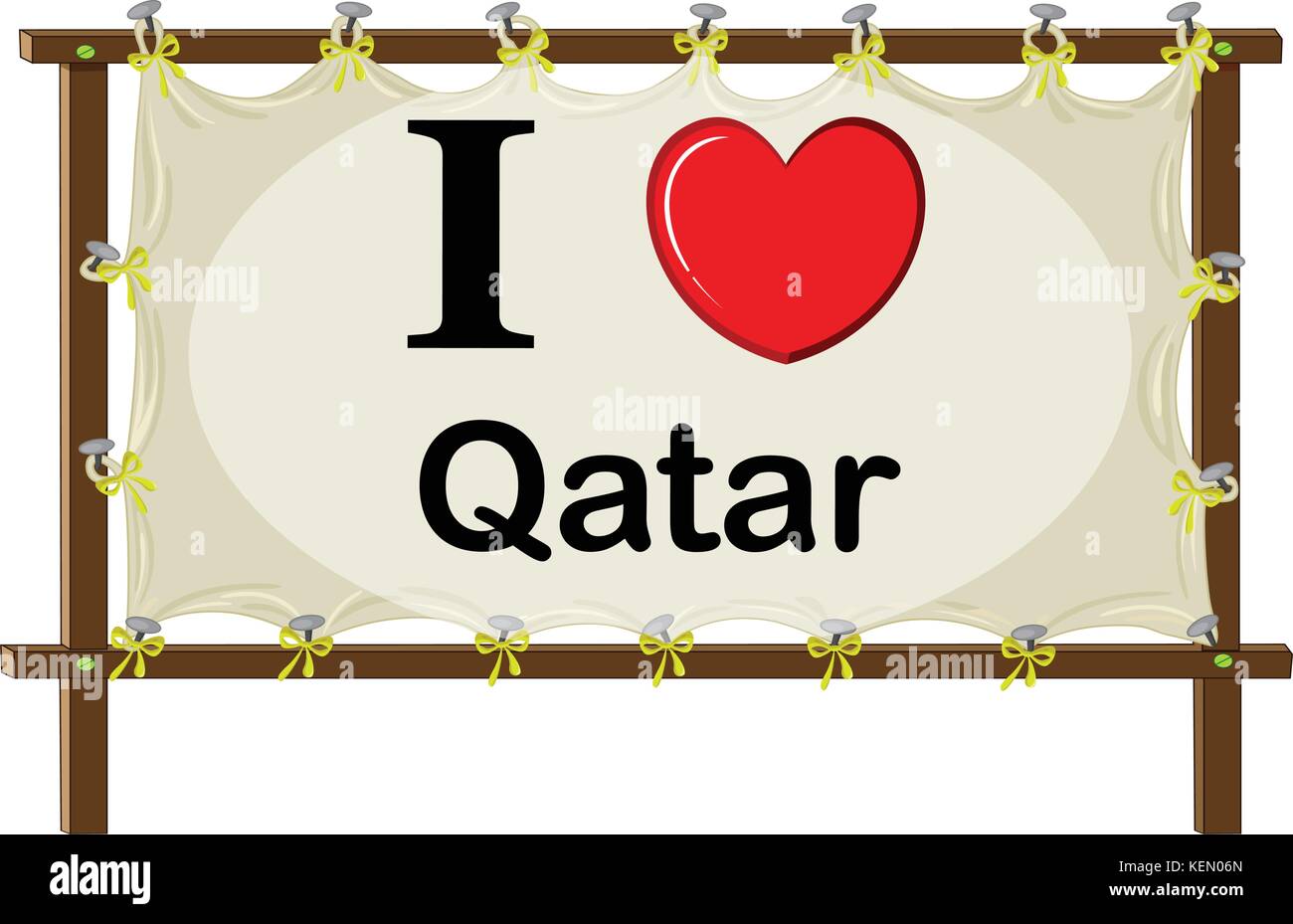I love qatar hi-res stock photography and images - Alamy