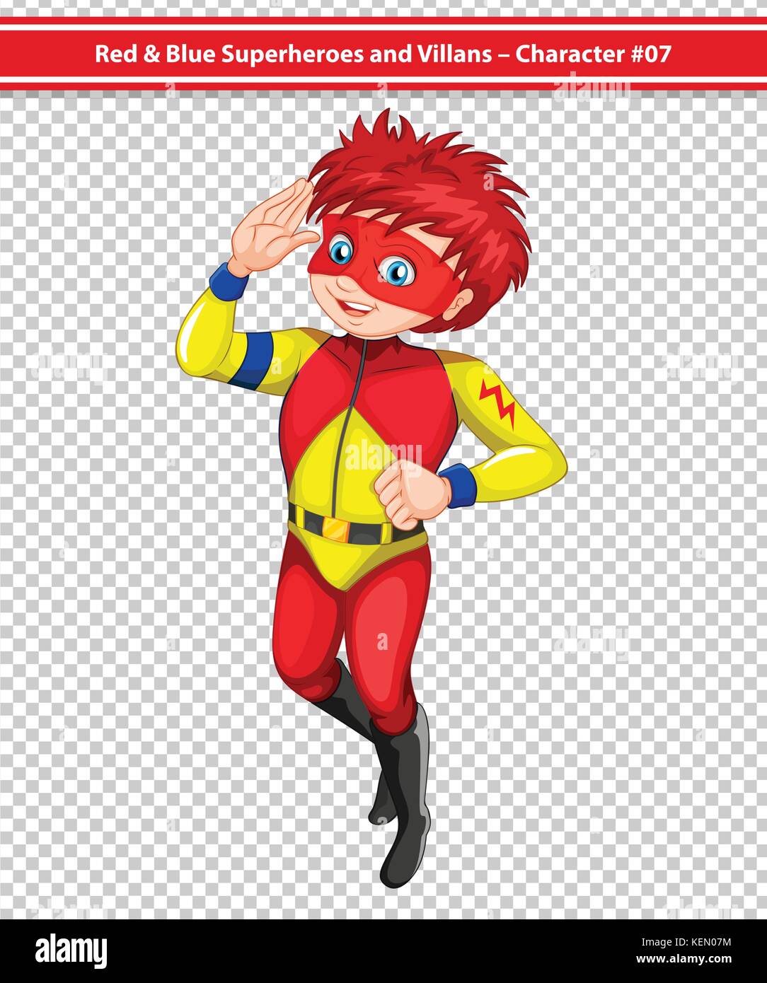 Illustration of a male superhero wearing a mask Stock Vector Image ...