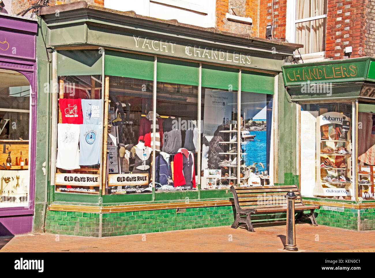 Cows, Yacht Shop, Isle of Wight, Hampshire, England Stock Photo - Alamy