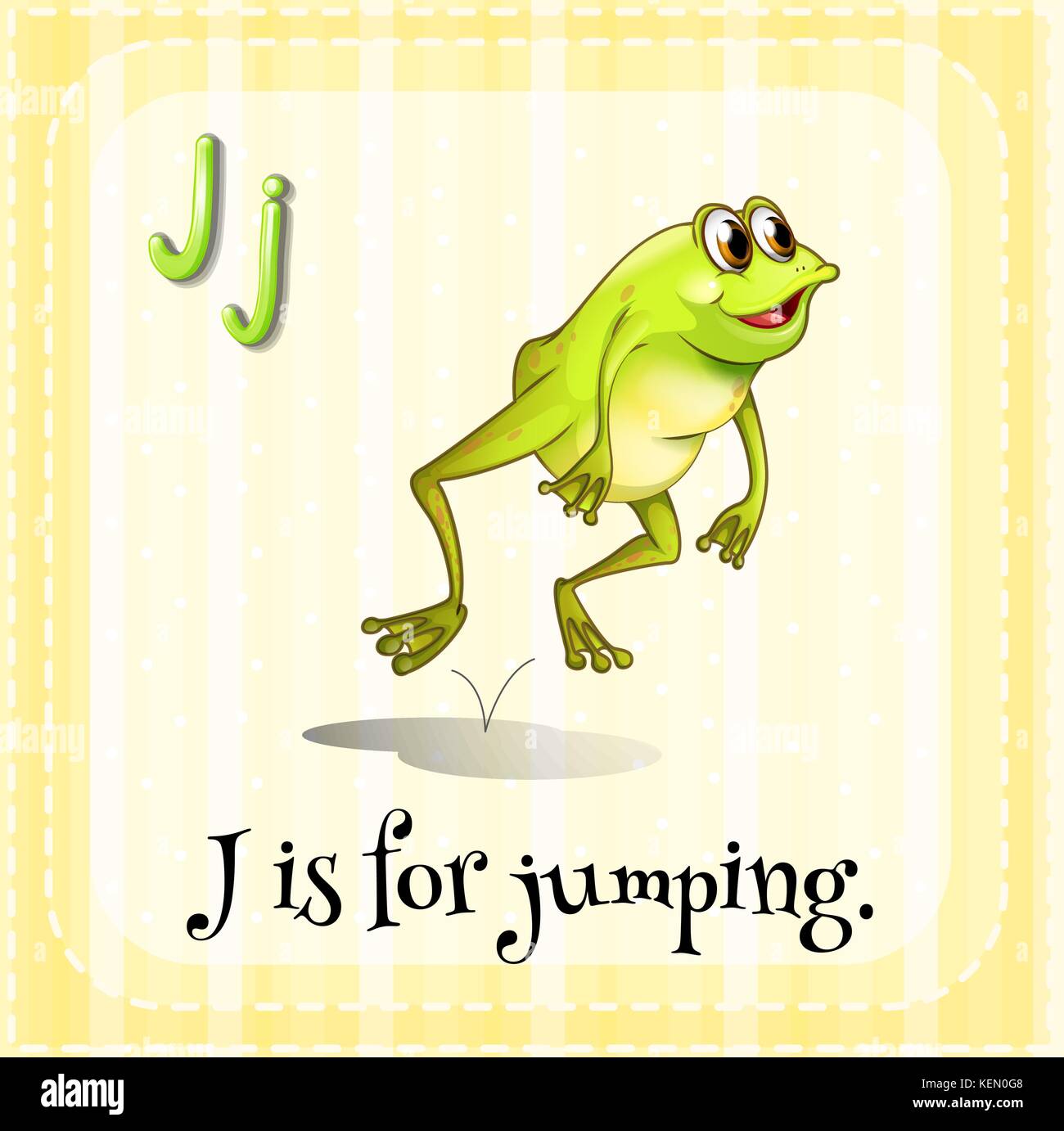 Illustration of an alphabet j is for jumping Stock Vector Image & Art ...