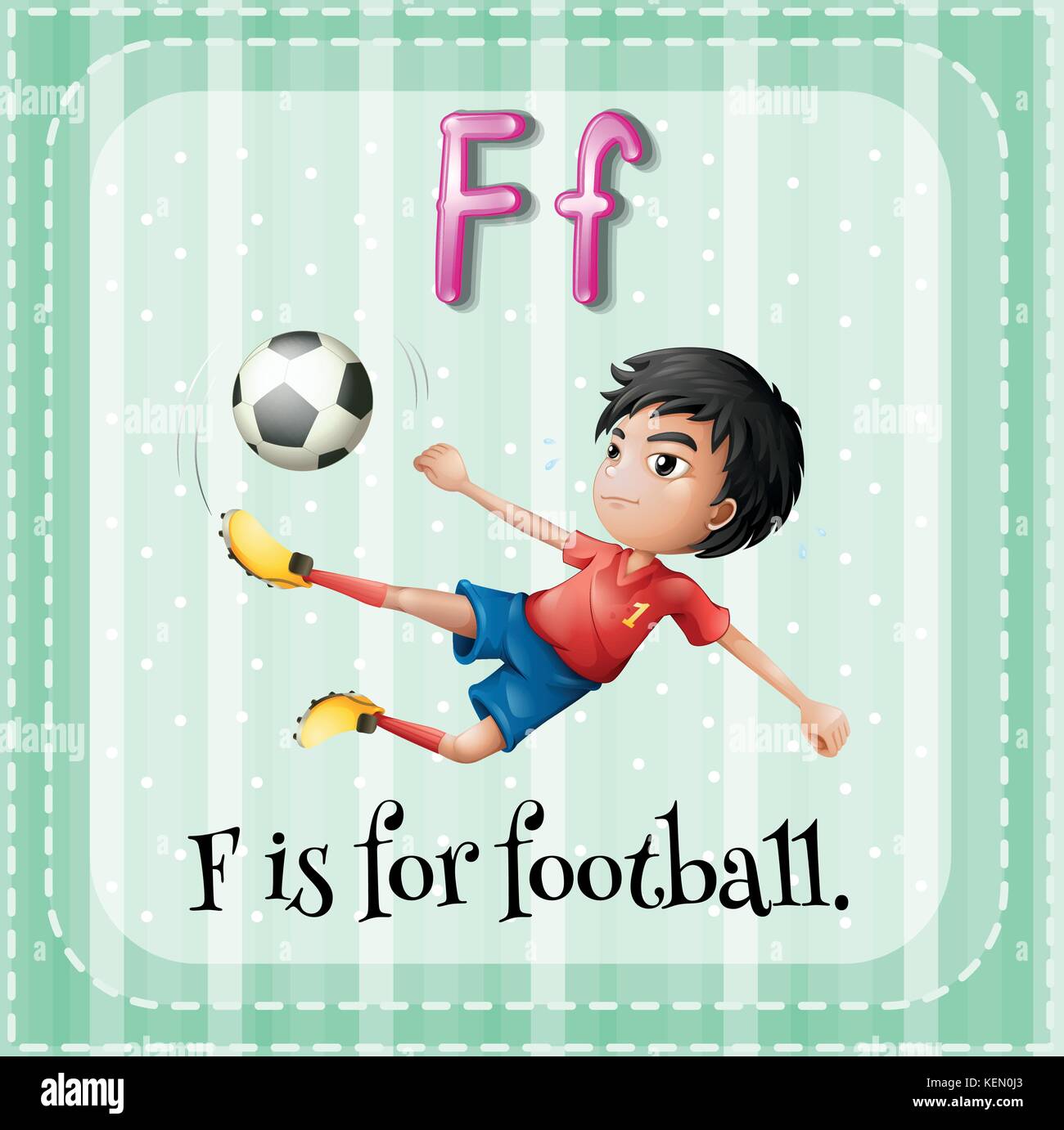 Football alphabet Stock Vector Images - Alamy