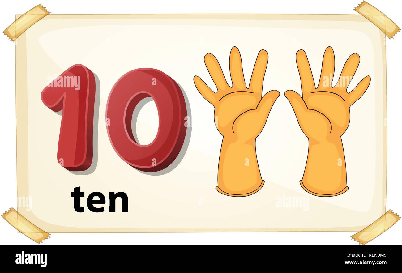 Ten fingers 10 fingers Stock Vector Images - Alamy