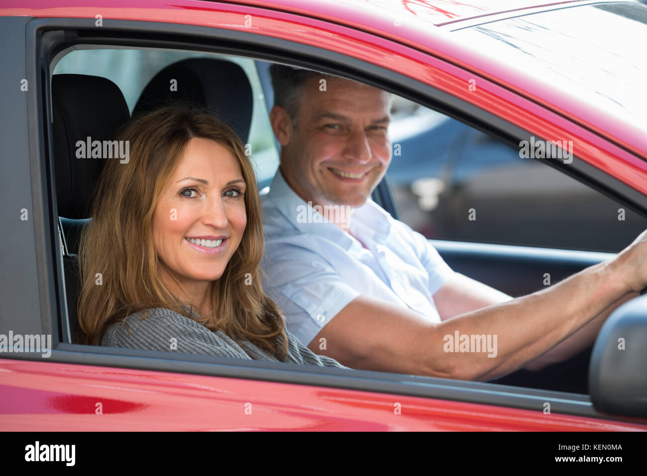 Happy male sitting in automobile hi-res stock photography and images ...