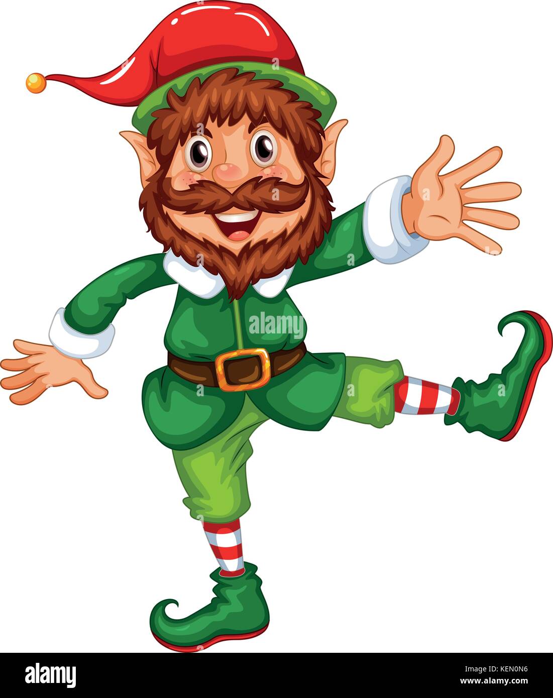 Illustration of a close up elf Stock Vector Image & Art - Alamy