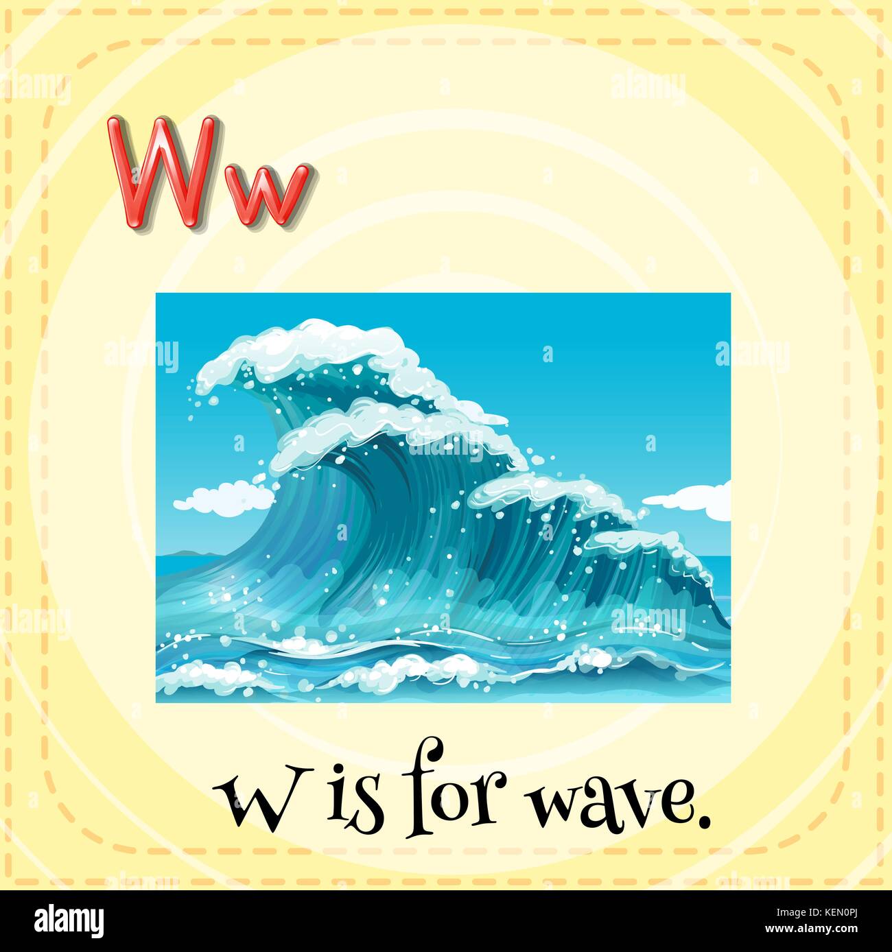 A letter W for wave Stock Vector Image & Art - Alamy
