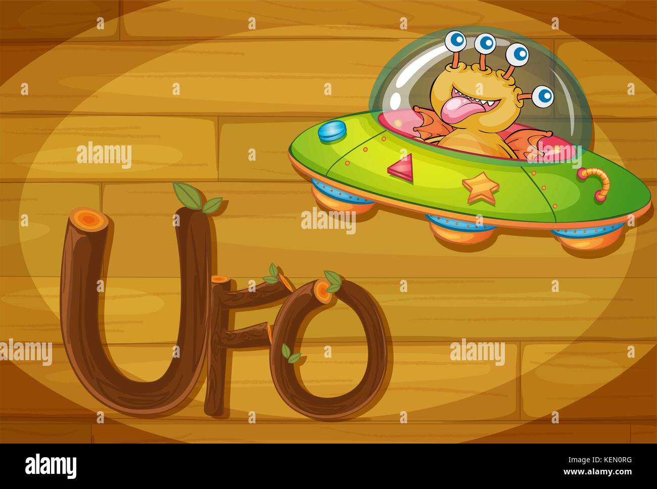 Wooden round poster frame Stock Vector Images - Alamy