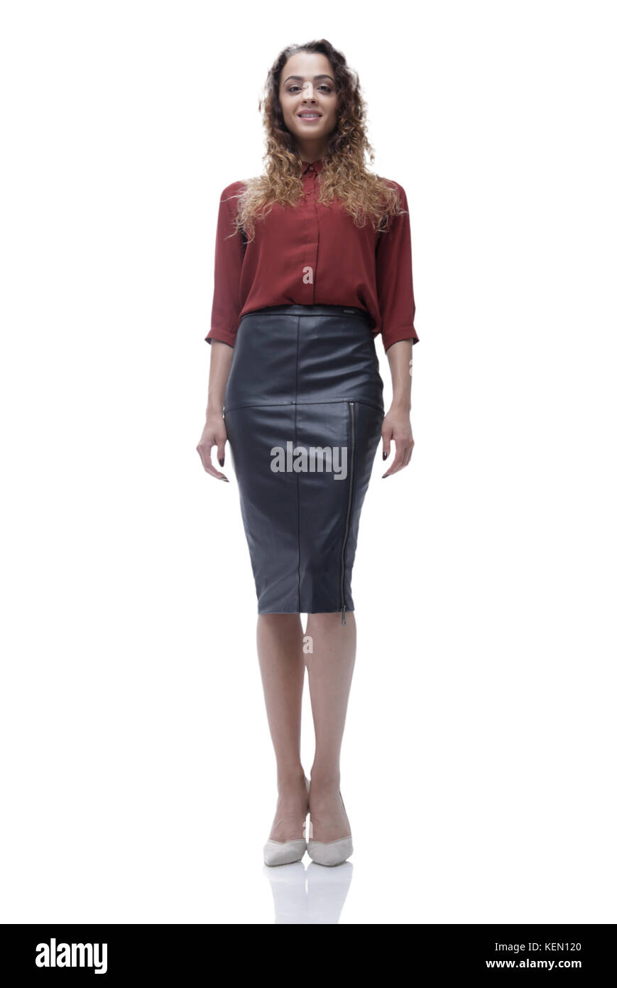 bottom view.confident business woman Stock Photo - Alamy