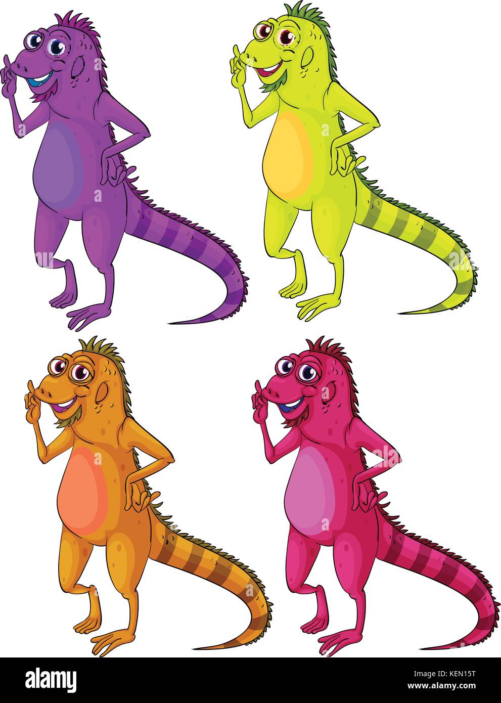 Iguanas vector vectors hi-res stock photography and images - Alamy