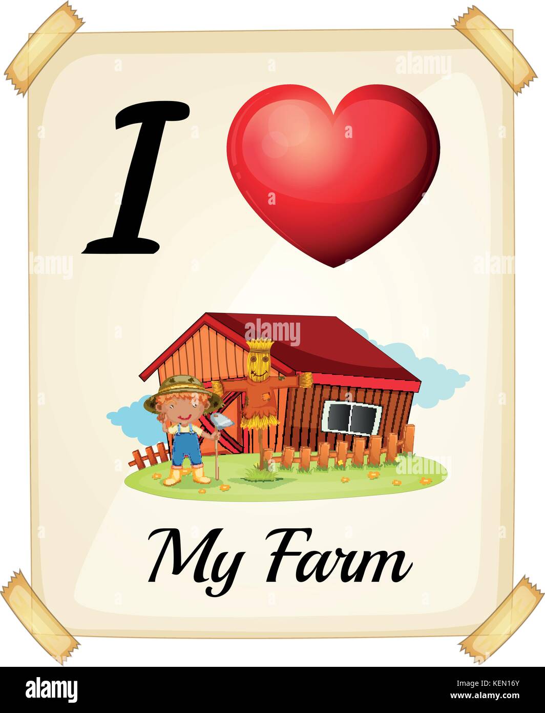 Love farming Stock Vector Images - Alamy