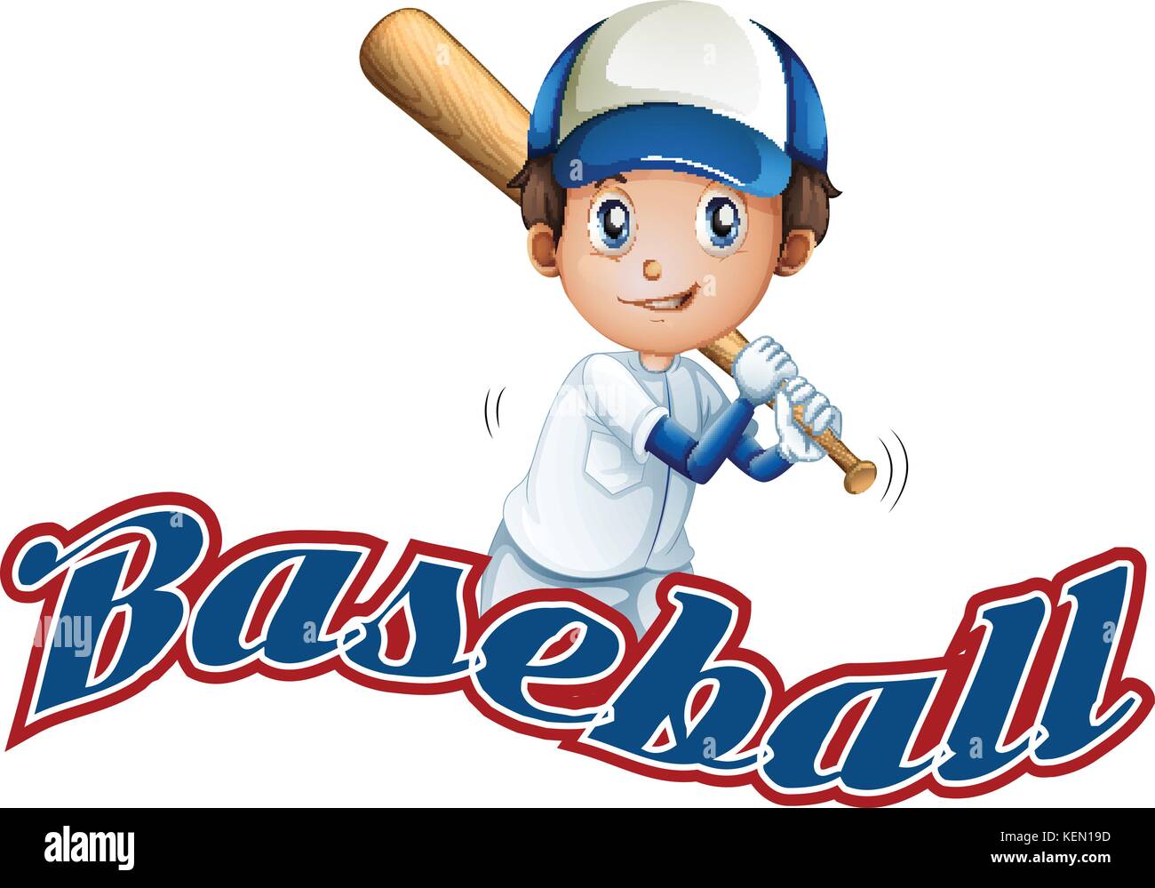 Flascard showing a word 'baseball' Stock Vector Image & Art - Alamy