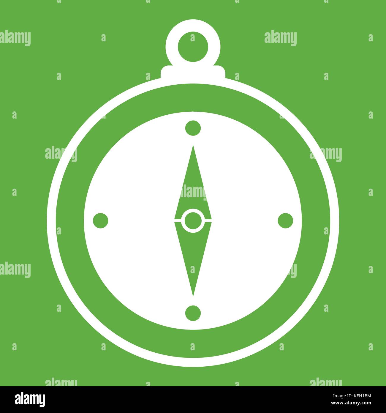 Compass icon green Stock Vector Image & Art - Alamy