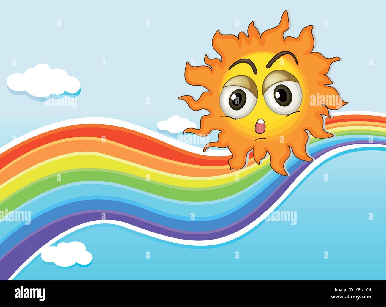 Sunshine sunny sunlight daytime noon Stock Vector Images - Alamy