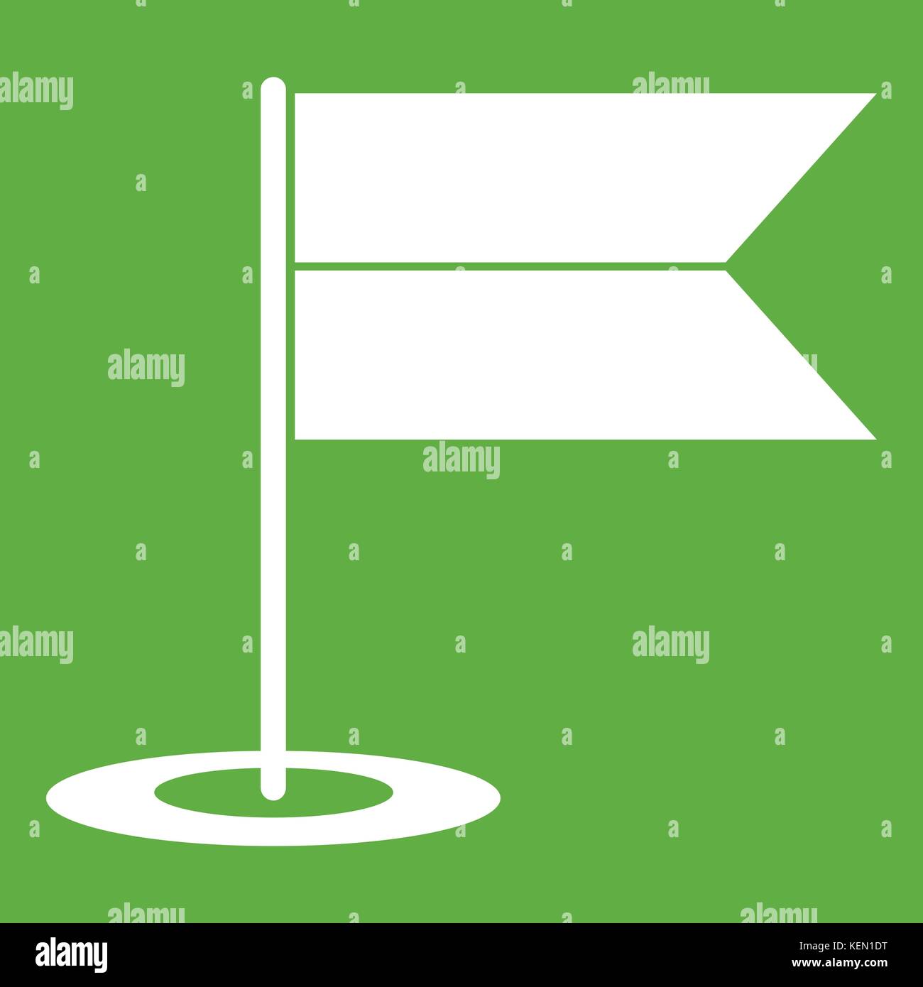 Locator flag icon green Stock Vector Image & Art - Alamy