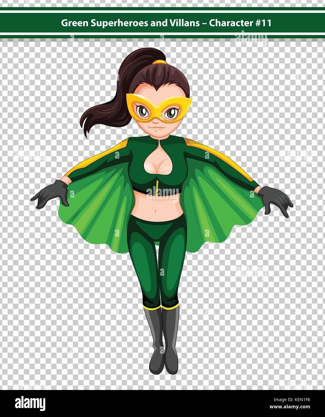 Illustration of a female superhero flying Stock Vector Image & Art - Alamy