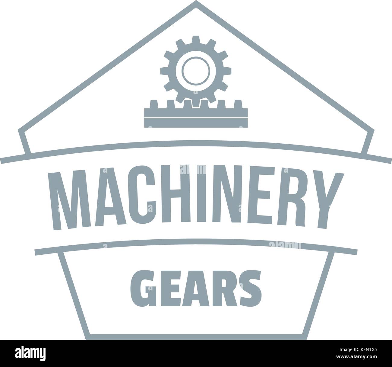 Machinery logo, simple gray style Stock Vector Image & Art - Alamy