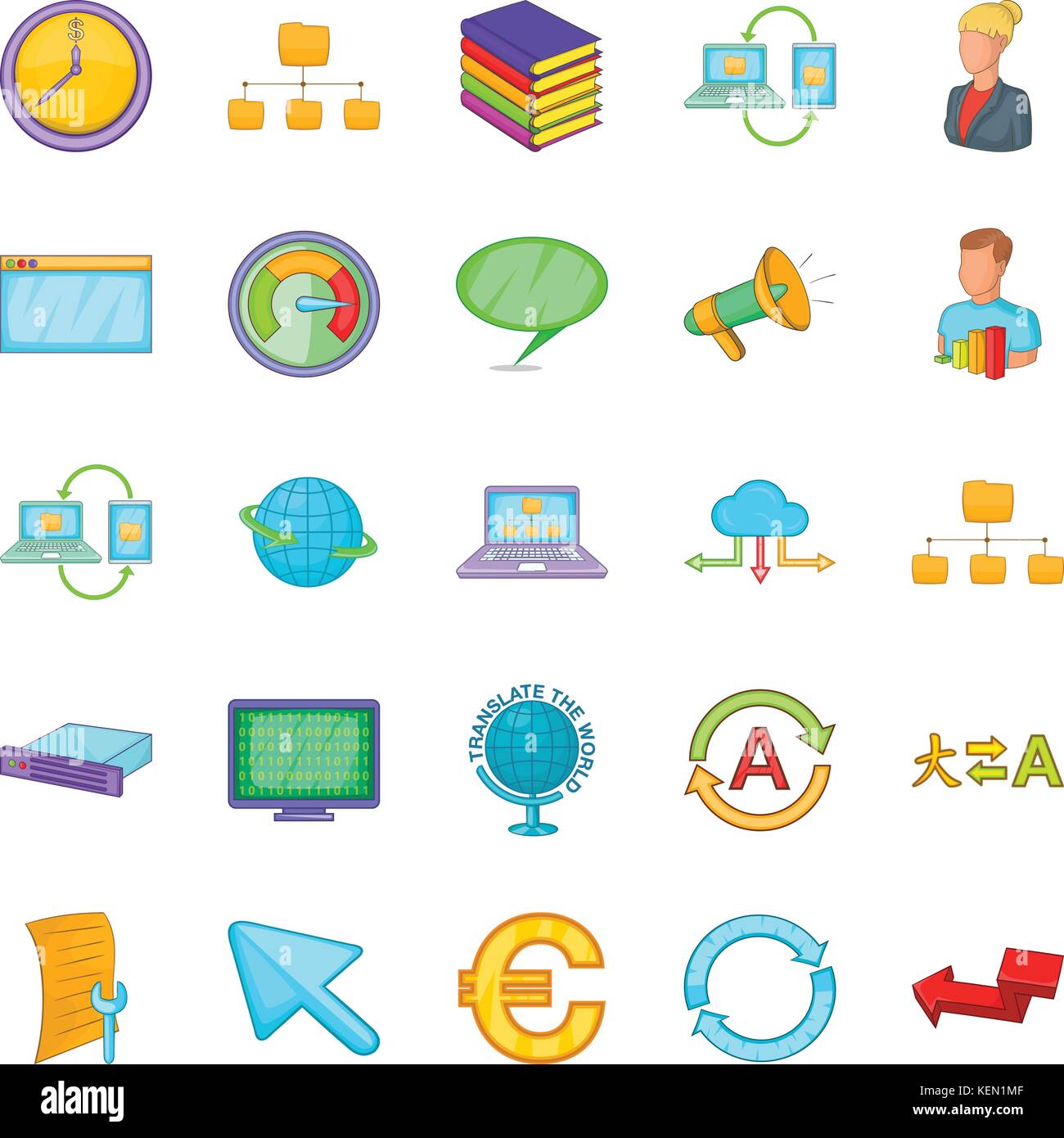 Business planning icons set, cartoon style Stock Vector Image & Art - Alamy