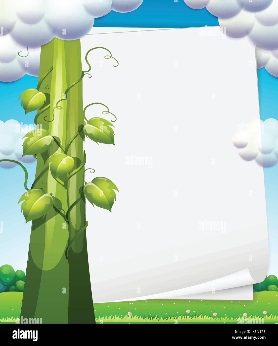 Giant beanstalk Stock Vector Images - Alamy