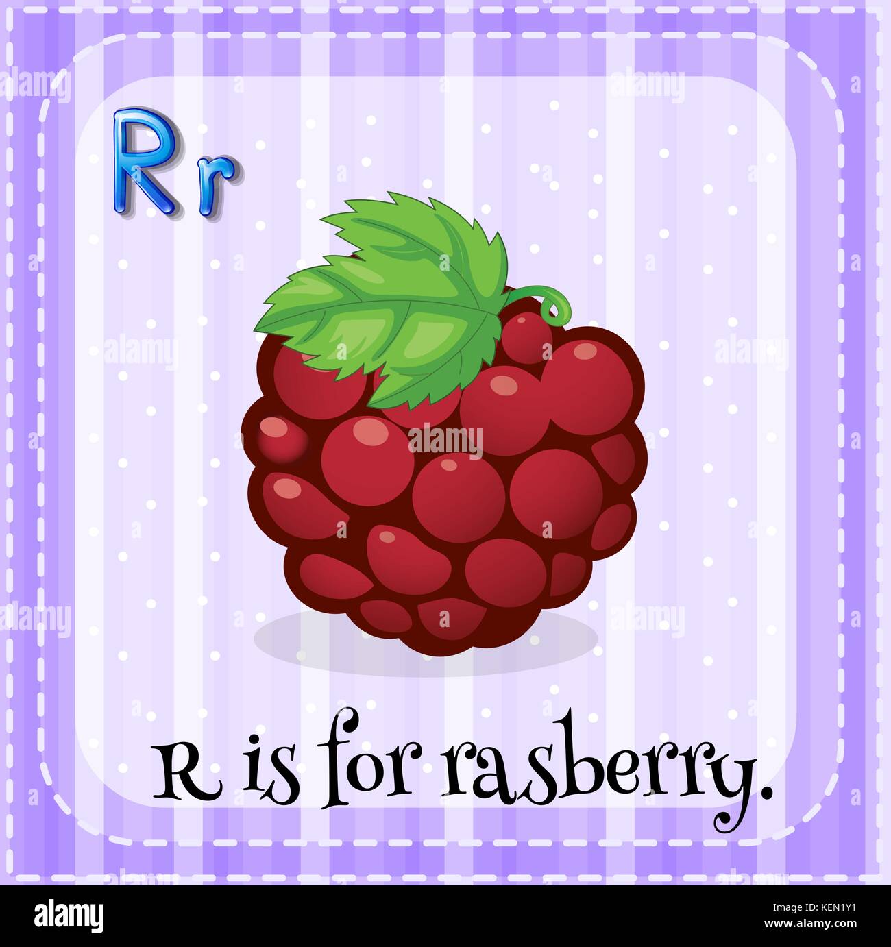 Illustration of a letter r is for rasberry Stock Vector Image & Art - Alamy