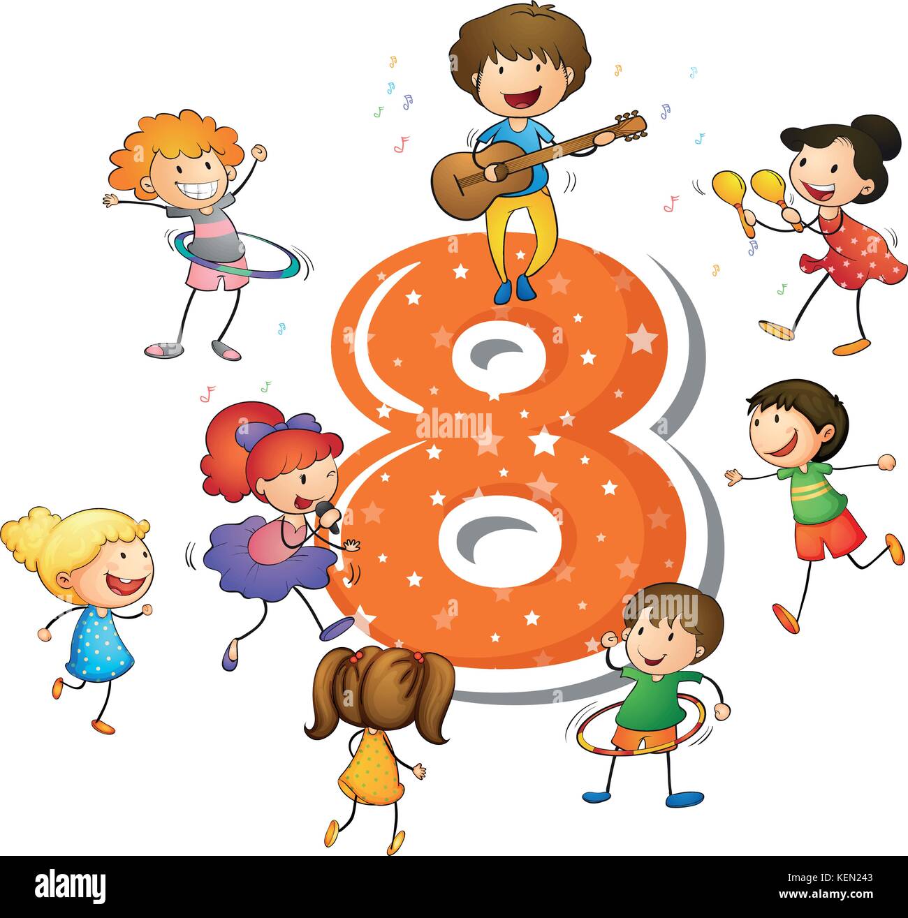 Number Eight Clip Art