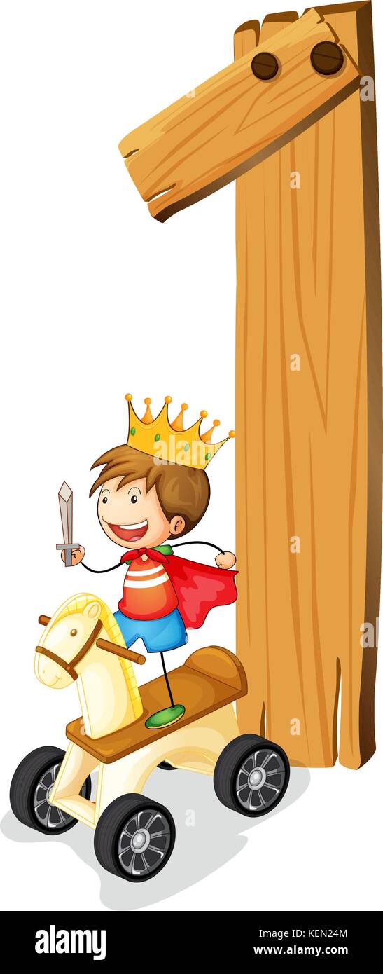 Illustration of a flashcard number one Stock Vector Image & Art - Alamy