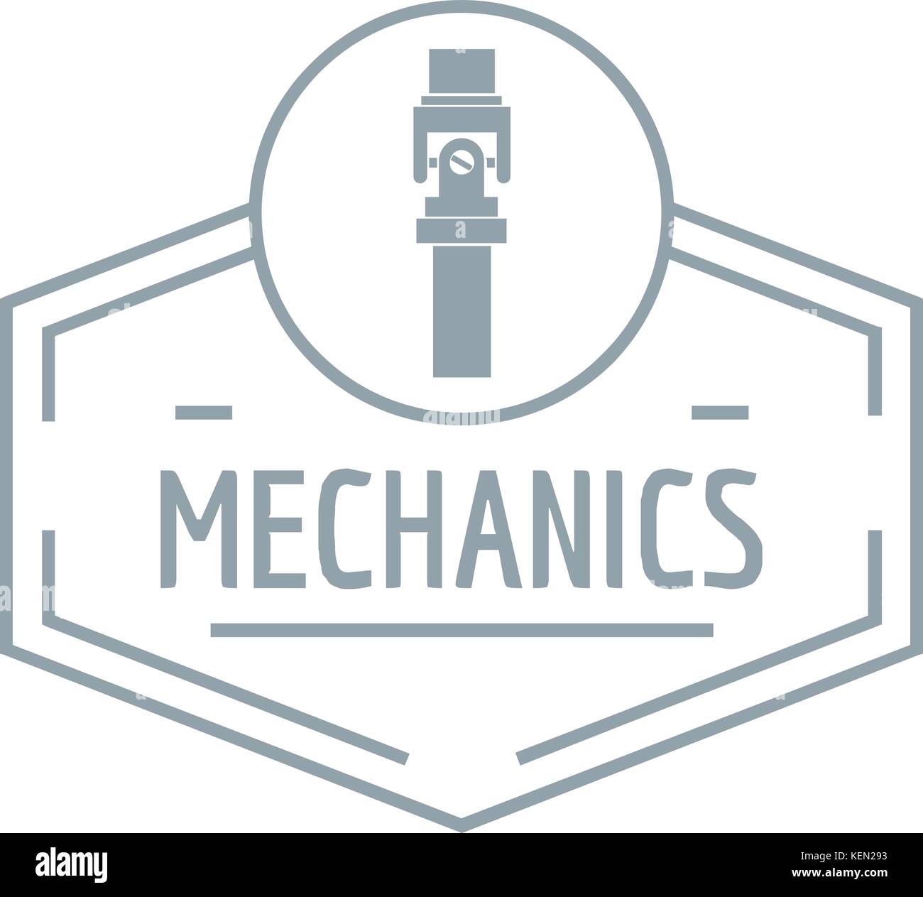 Gear mechanic logo, simple gray style Stock Vector Image & Art - Alamy