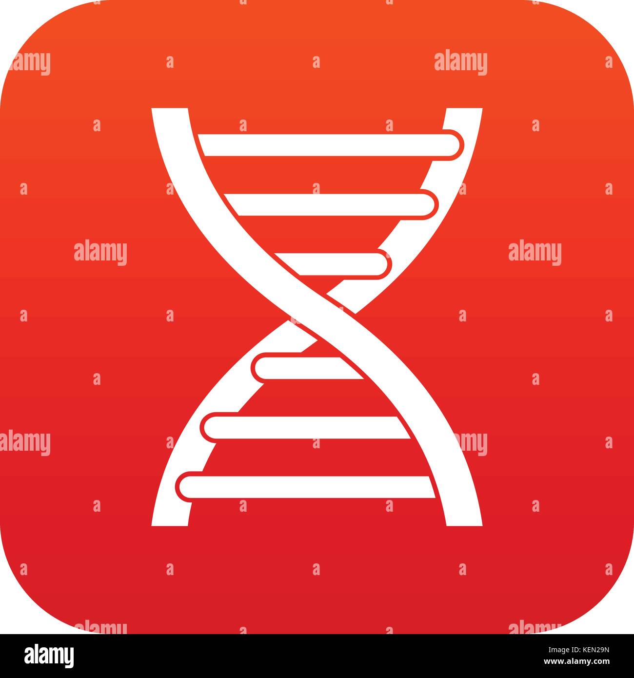 DNA icon digital red Stock Vector Image & Art - Alamy