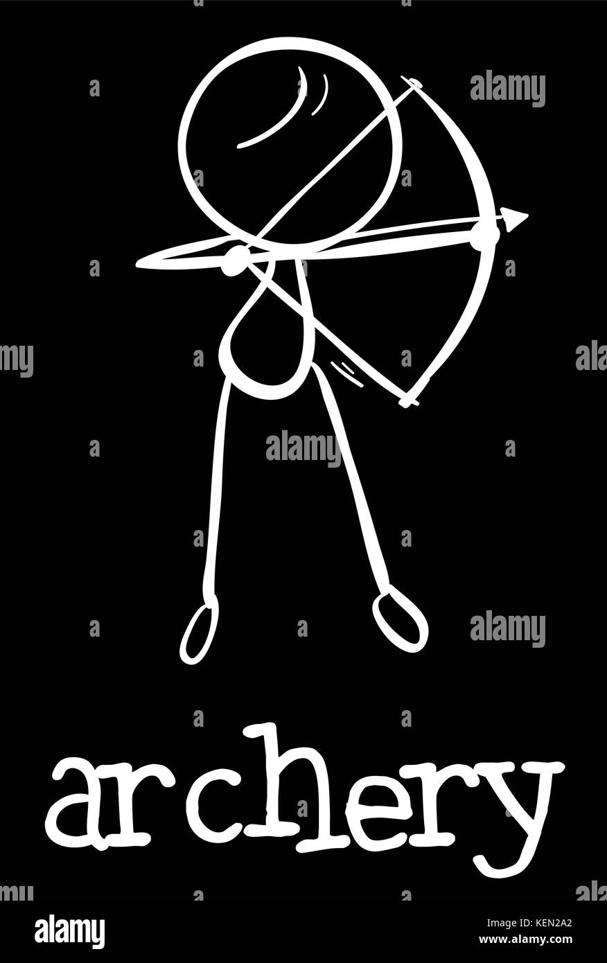 Archery exercise Black and White Stock Photos & Images - Alamy