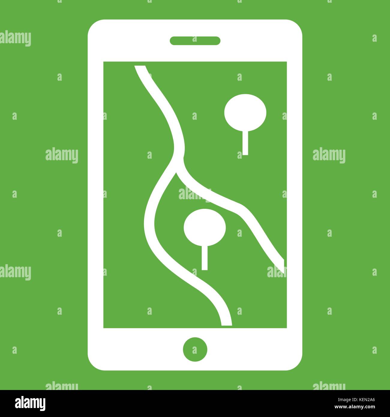 Car phone green screen Stock Vector Images - Alamy