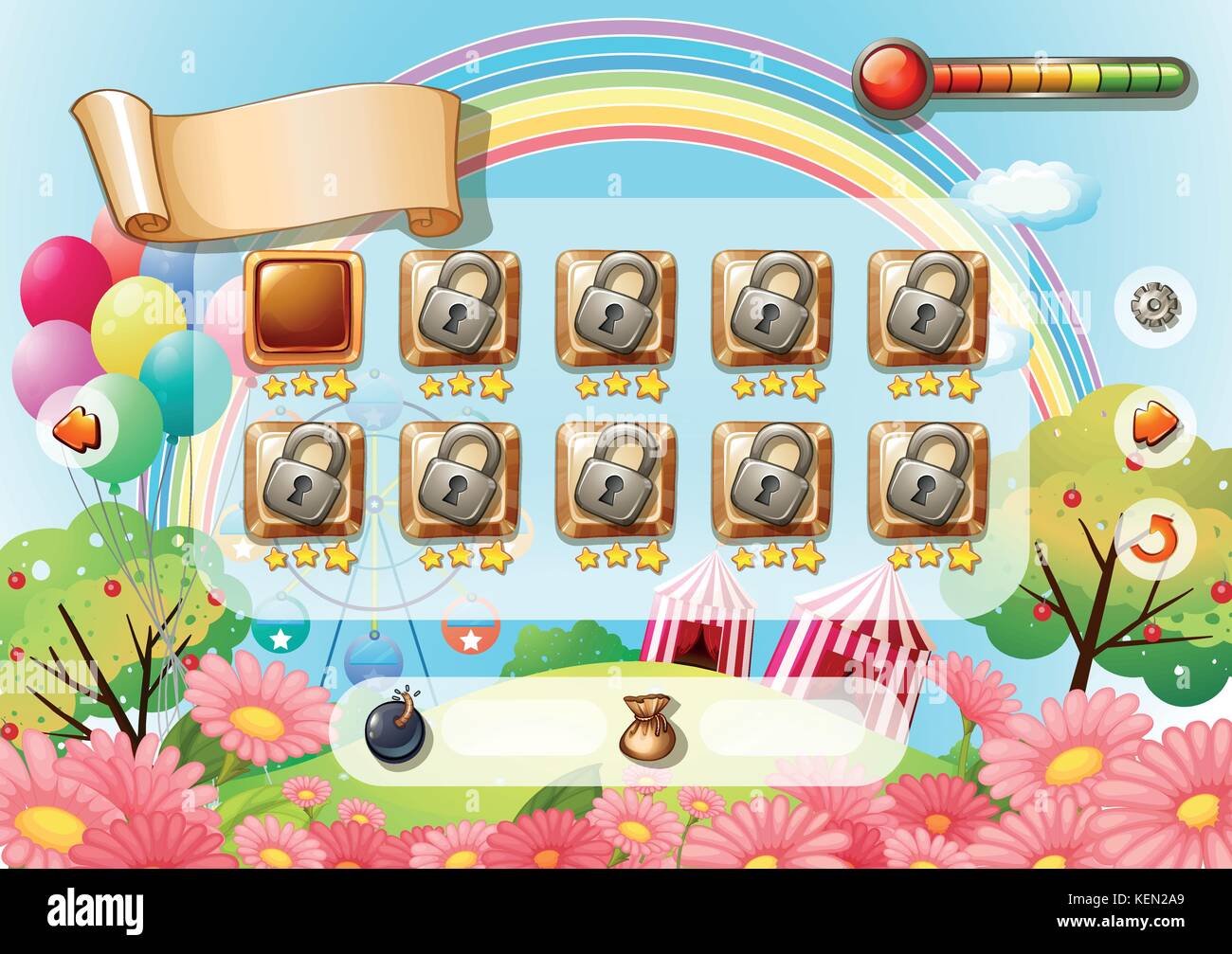 Illustration of a scene from a computer game Stock Vector Image & Art ...