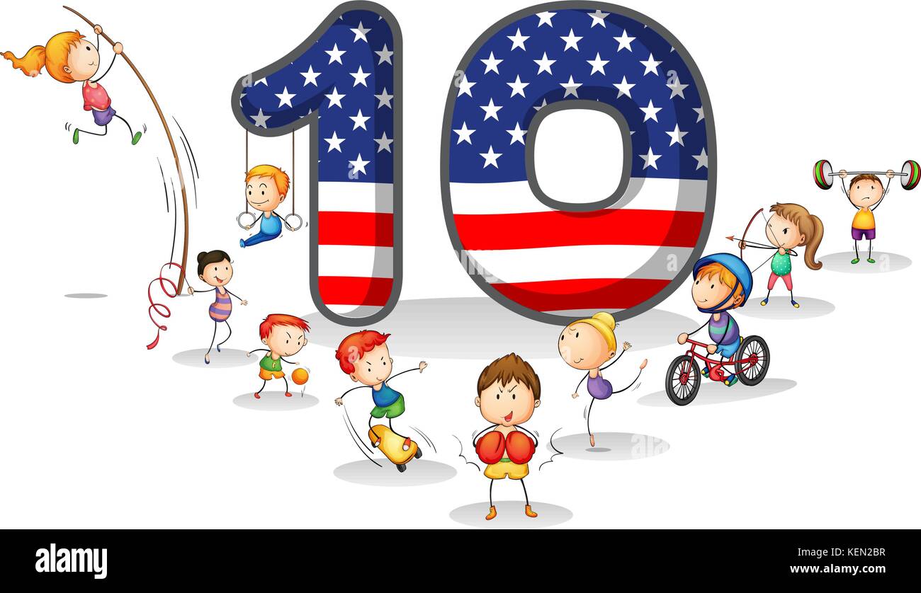 Flashcard number ten hi-res stock photography and images - Alamy