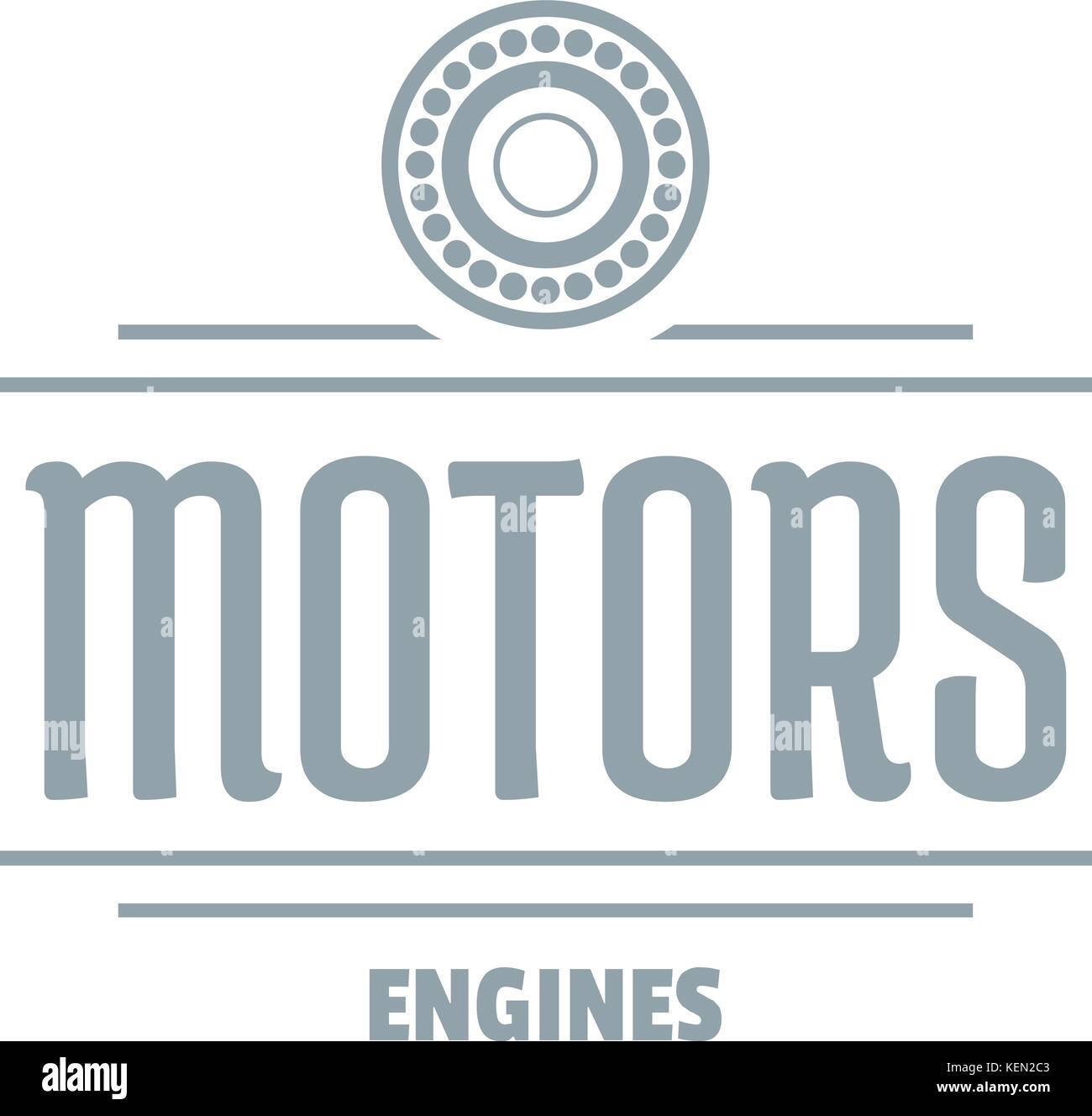 Engine motor logo, simple gray style Stock Vector Image & Art - Alamy