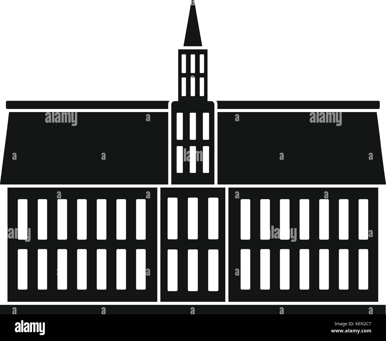 Building icon, simple style Stock Vector Image & Art - Alamy