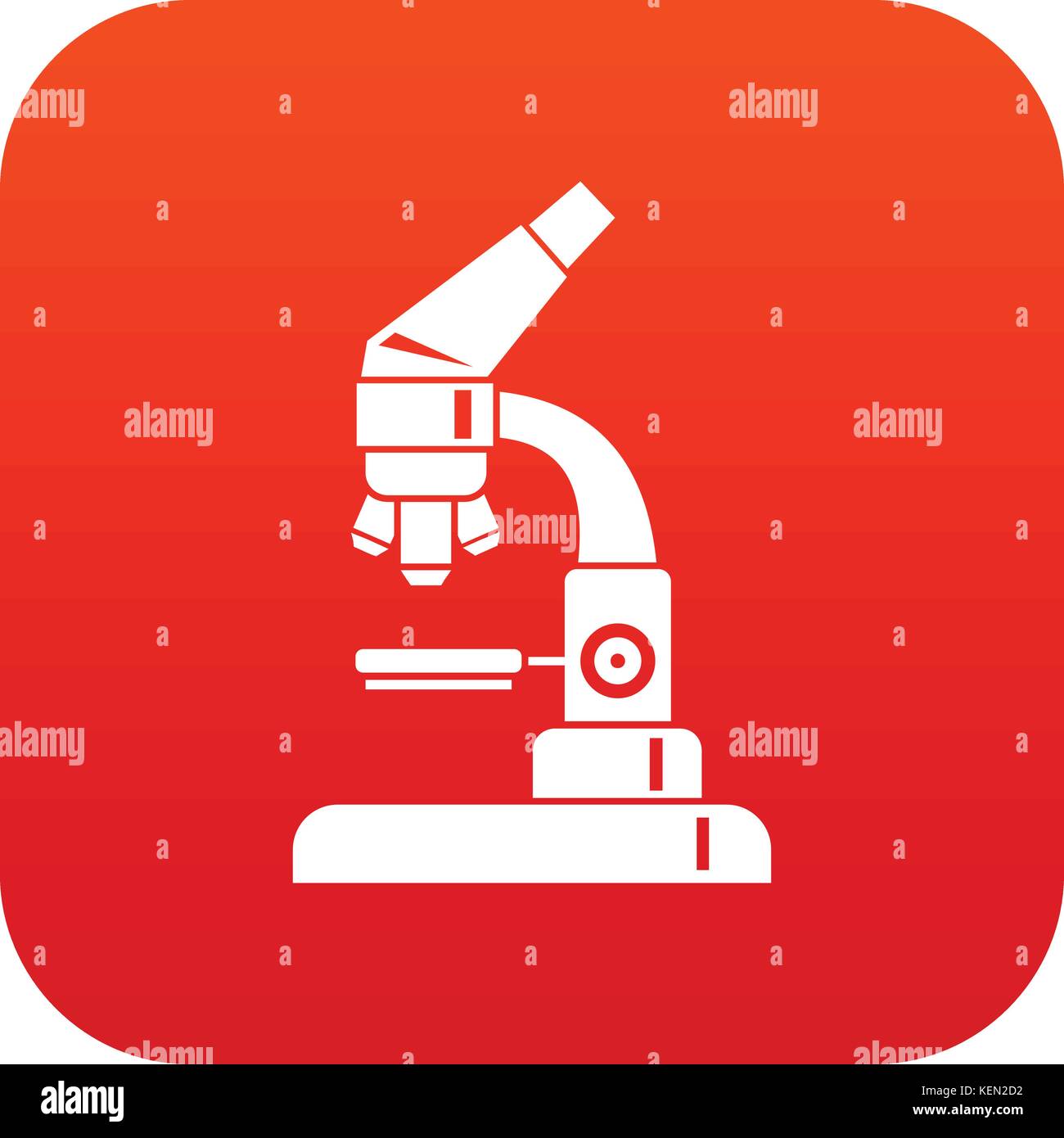 Microscope icon digital red Stock Vector Image & Art - Alamy