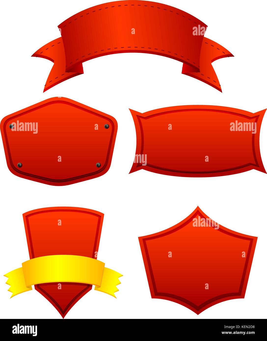 Different designs red banners Stock Vector Image & Art - Alamy