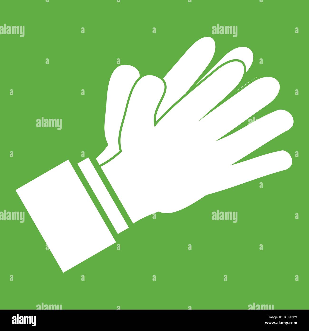 Clapping applauding hands icon green Stock Vector Image & Art - Alamy