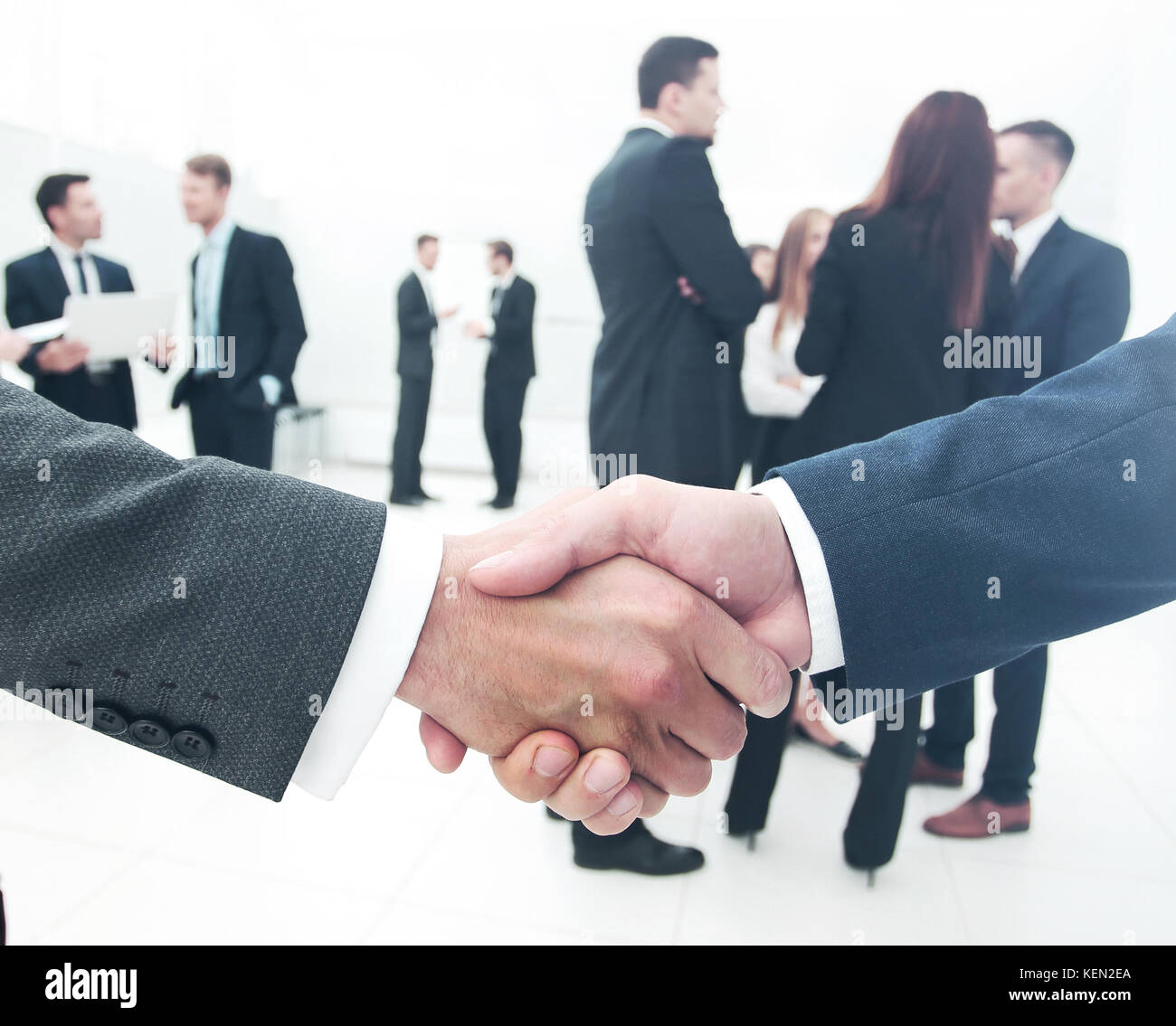 Business handshake. Business handshake and business people concept. Two ...