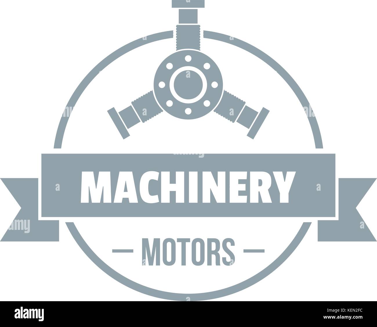 Motor machinery logo, simple gray style Stock Vector Image & Art - Alamy