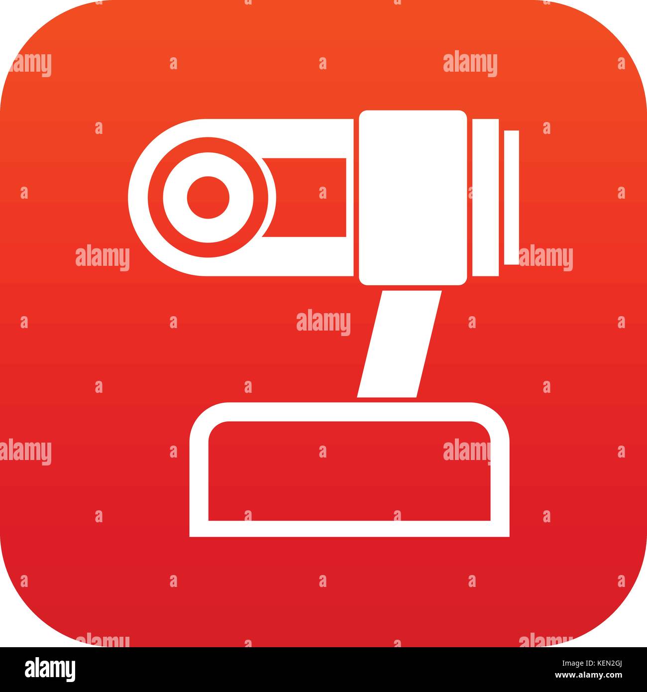 Webcam icon digital red Stock Vector Image & Art - Alamy