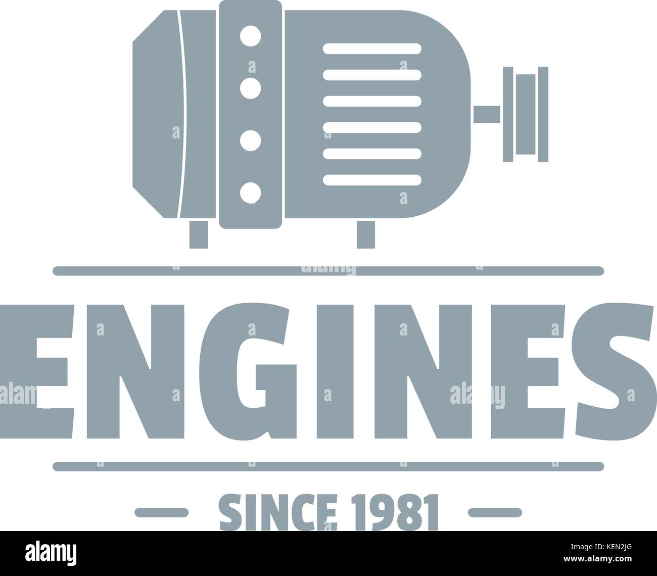 Engine logo, simple gray style Stock Vector Image & Art - Alamy
