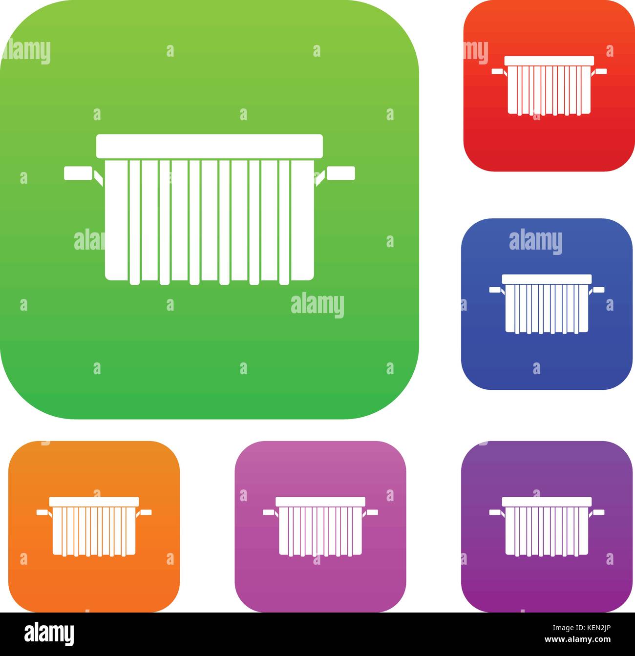 Garbage tank set color collection Stock Vector Image & Art - Alamy