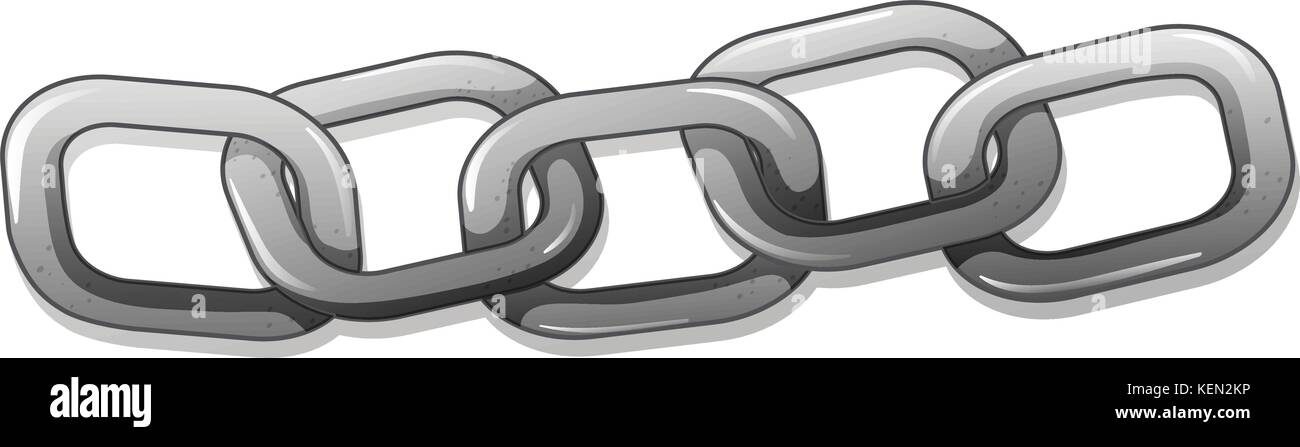 Illustration of a metal chain Stock Vector Image & Art - Alamy