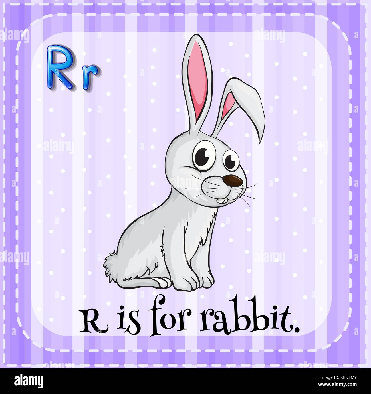 Illustration of a letter R is for rabbit Stock Vector Image & Art - Alamy