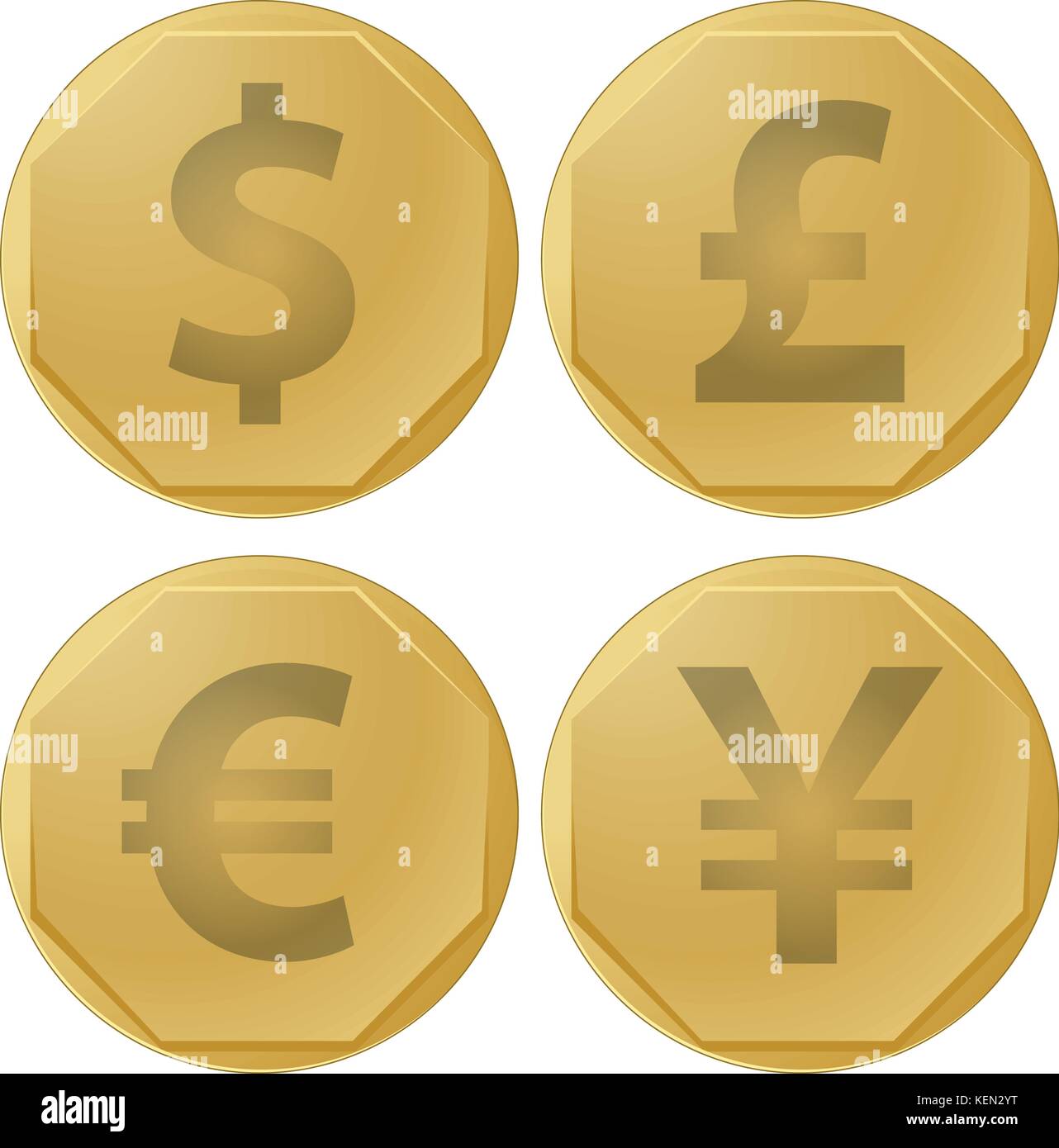 Illustration of different kind of currencies Stock Vector Image & Art ...