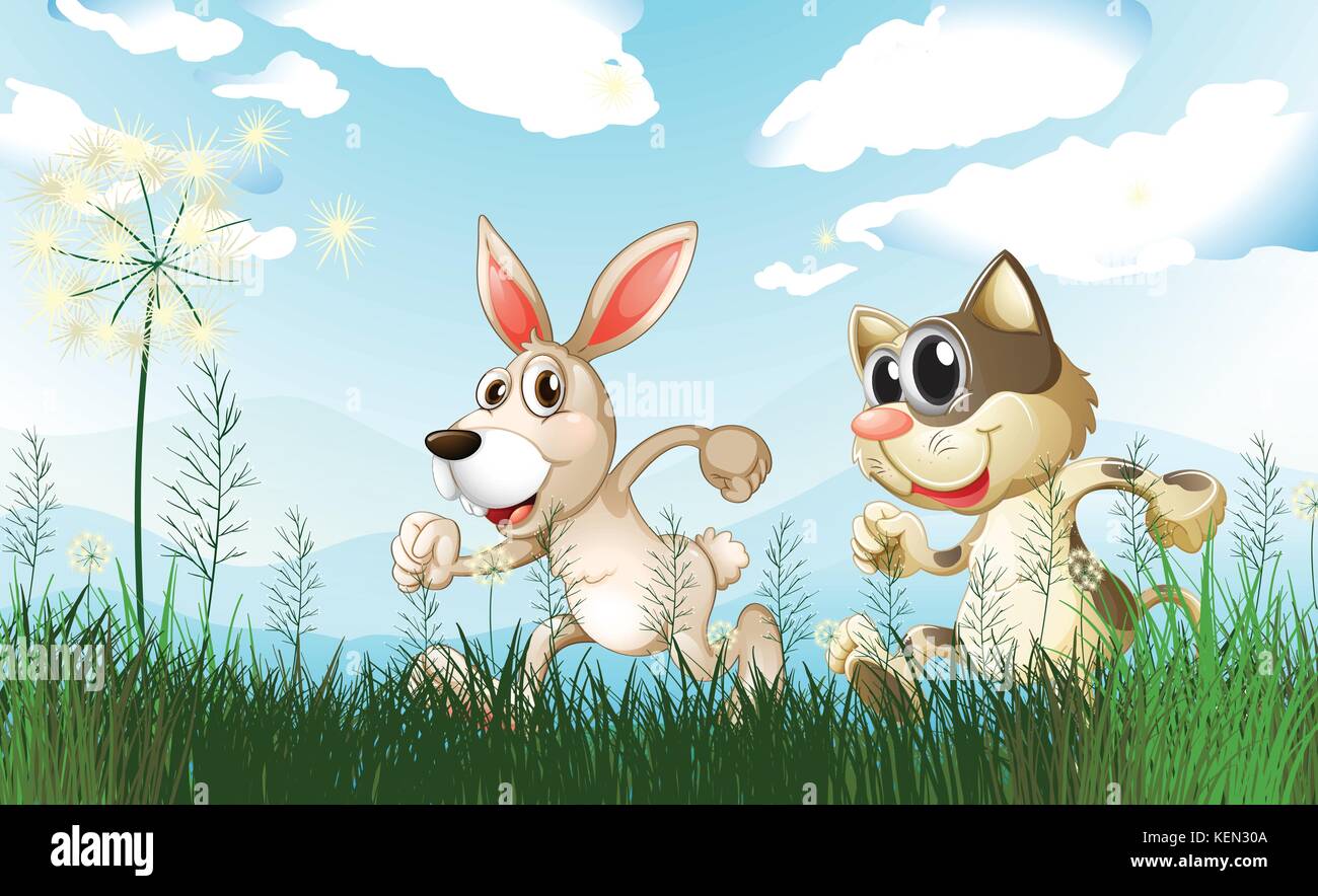 Living with a cat Stock Vector Images - Alamy