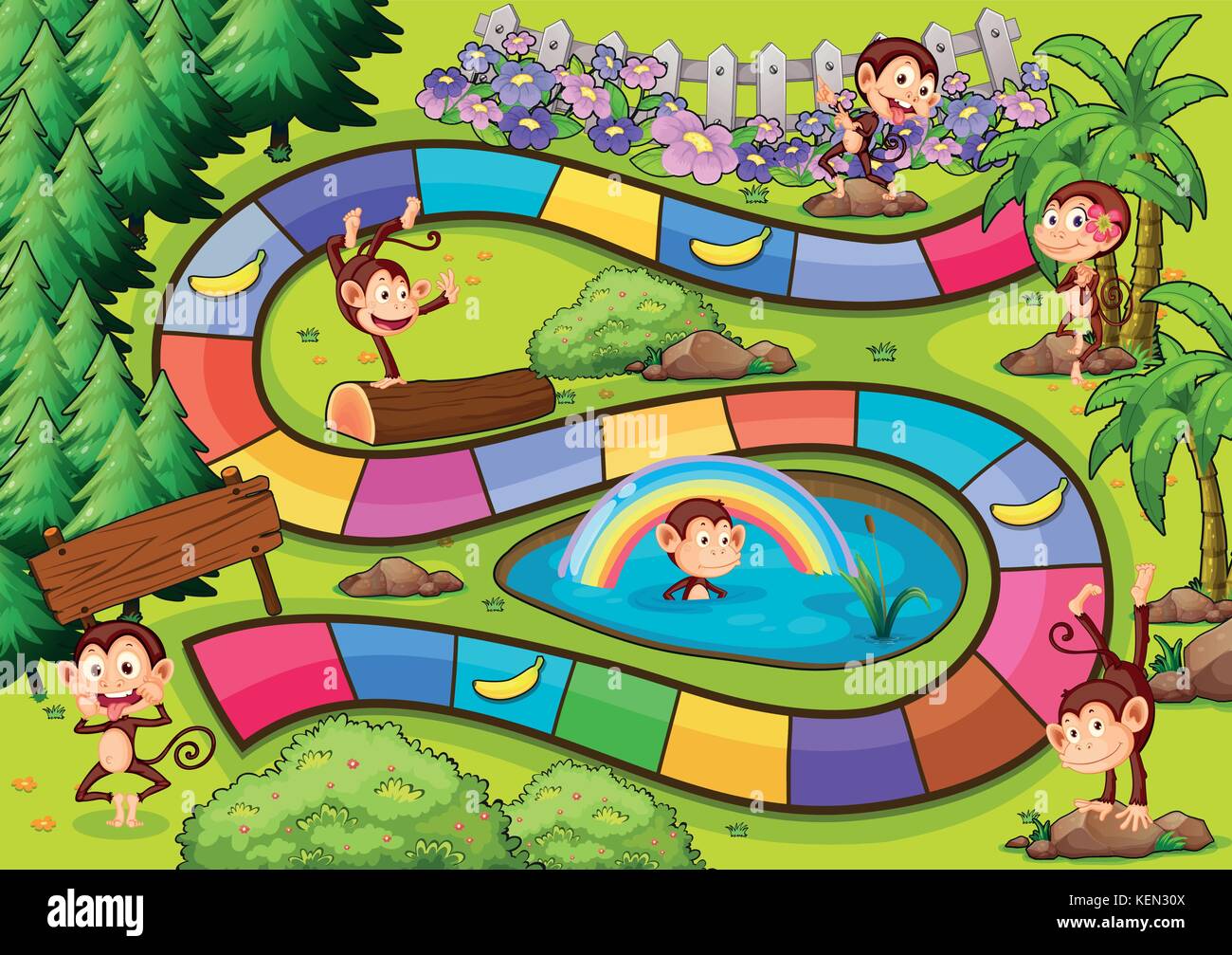 Forest levels Stock Vector Images - Alamy