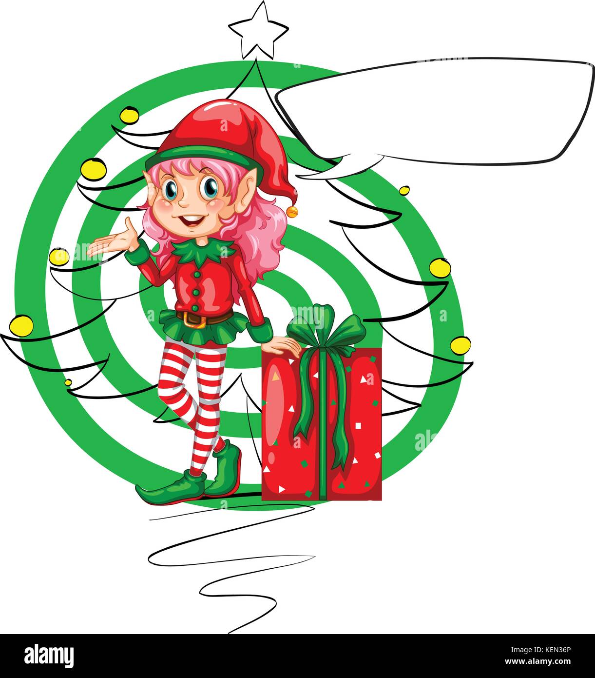 Christmas package children Stock Vector Images - Alamy