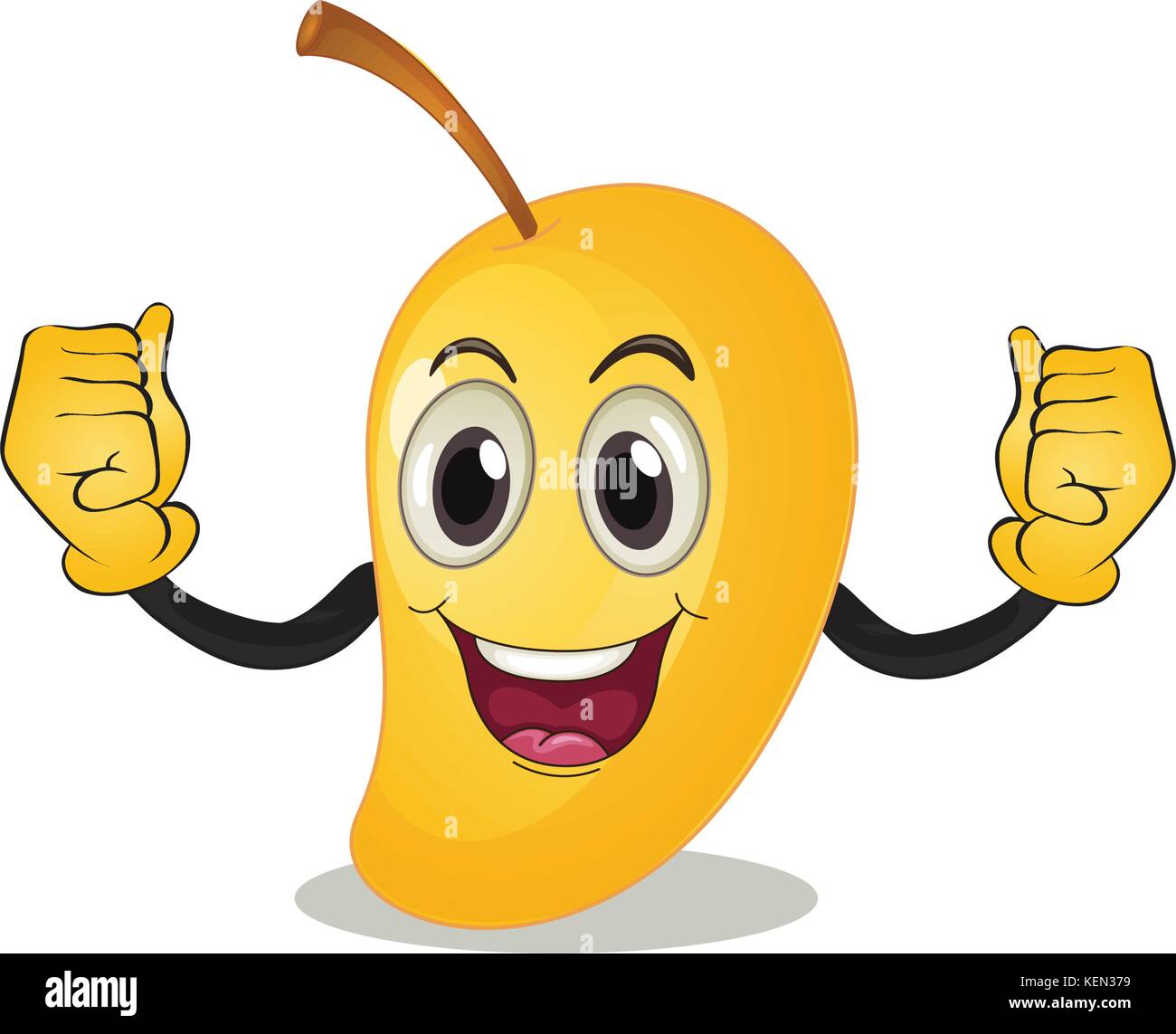 illustration of a mango with arms Stock Vector Image & Art - Alamy
